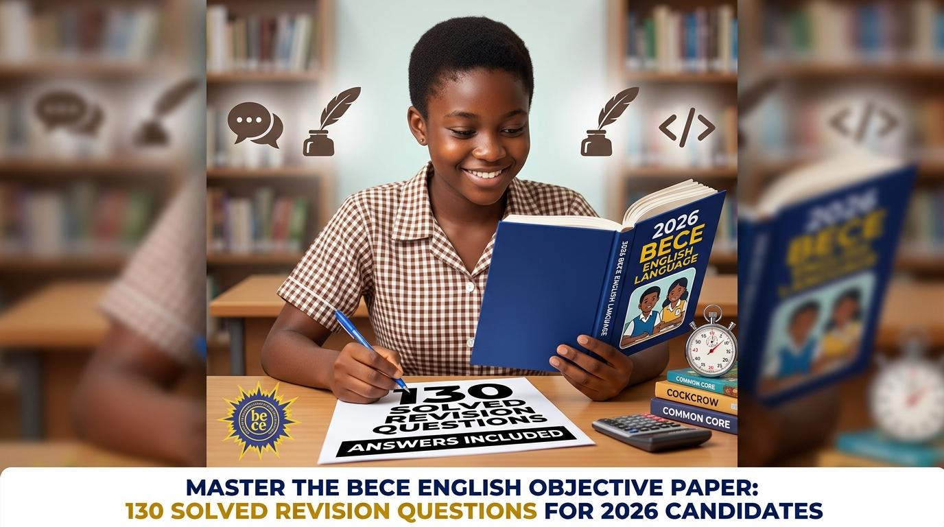 Master the BECE English Objective Paper: 130 Solved Revision Questions ...